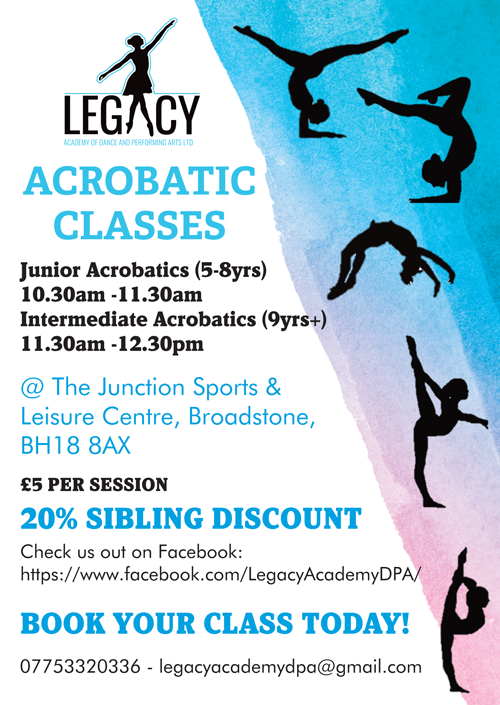 Legacy – Acrobatic Classes | The Junction Broadstone