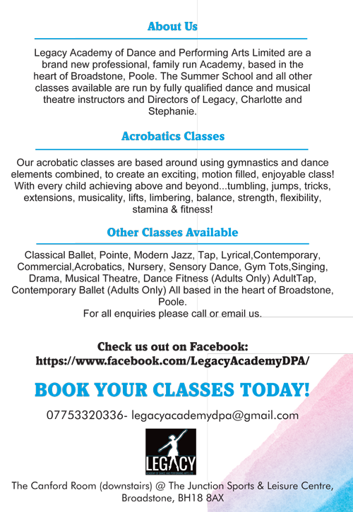 Legacy – Acrobatic Classes | The Junction Broadstone